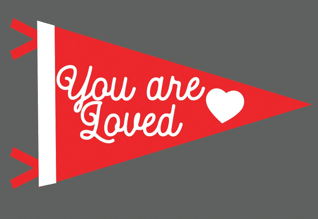 Valentine's Day Wood Pennant – Creative Work of Heart