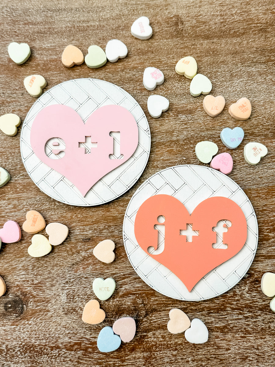 Herringbone Custom Conversation Heart Sign – Creative Work of Heart