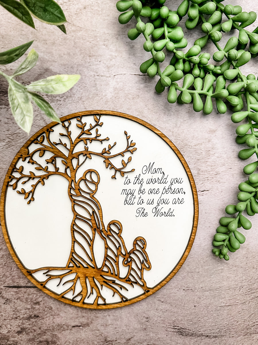 Tree of Life Mother & Child Round – Creative Work of Heart