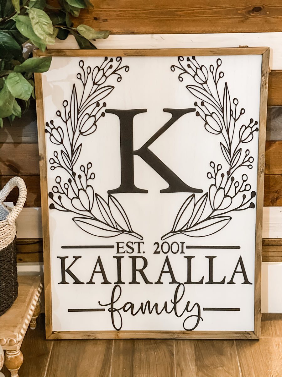 Family Sign – Creative Work of Heart